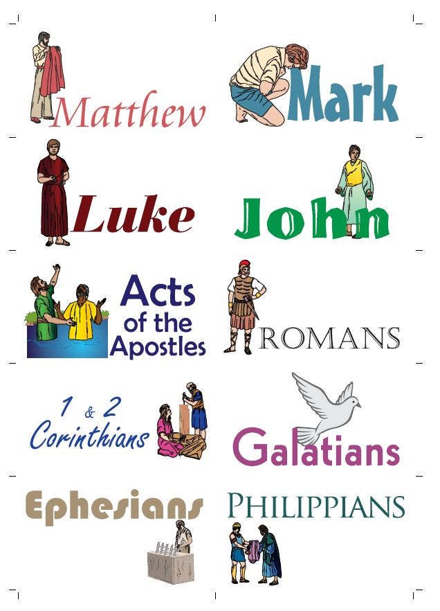 Books of the Bible Memory Card Game Printable - Etsy