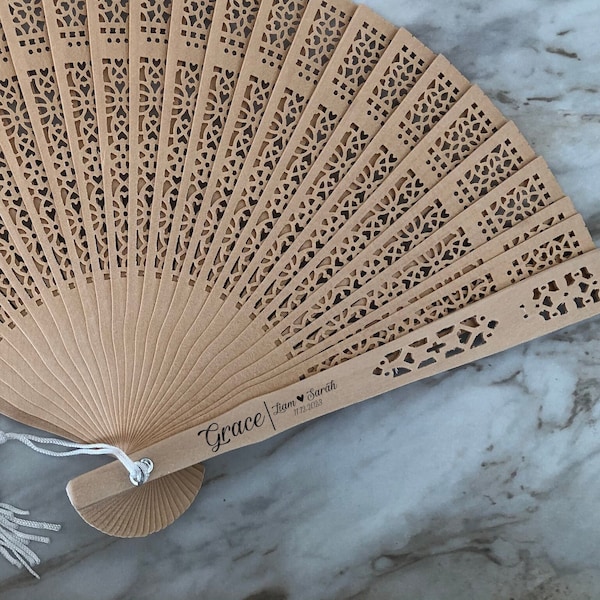 Wedding Fans for Guests - Etsy