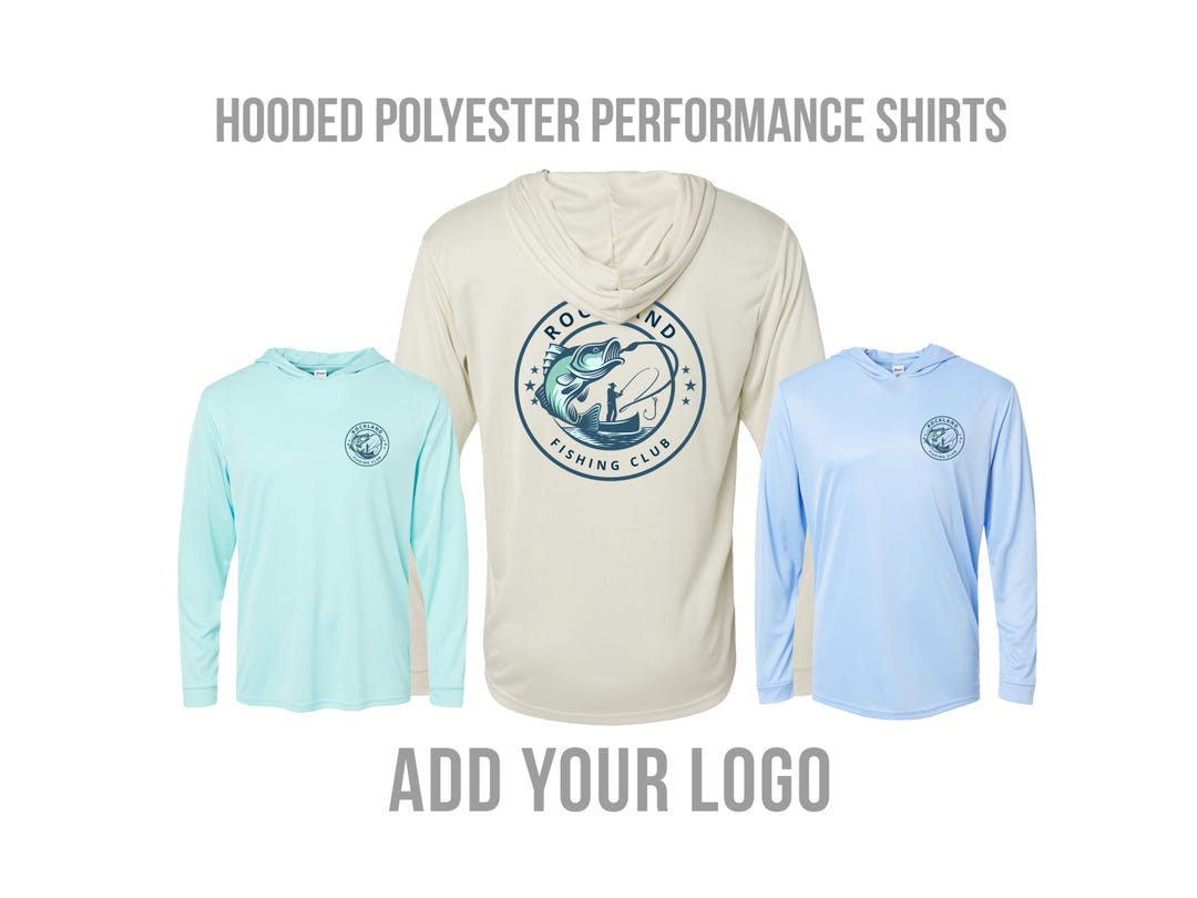 Company Shirts, Custom Hooded Performance Shirts, Logo Shirts, Fishing ...
