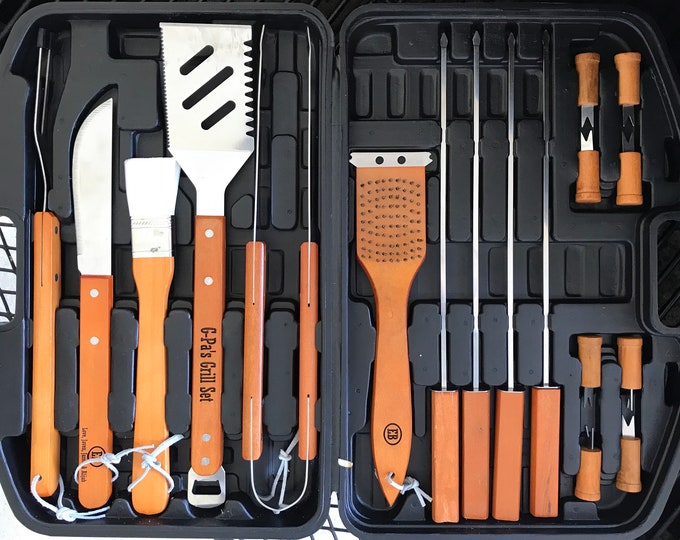 Personalized Grill Set Grill Tools Grilling Gifts - Etsy