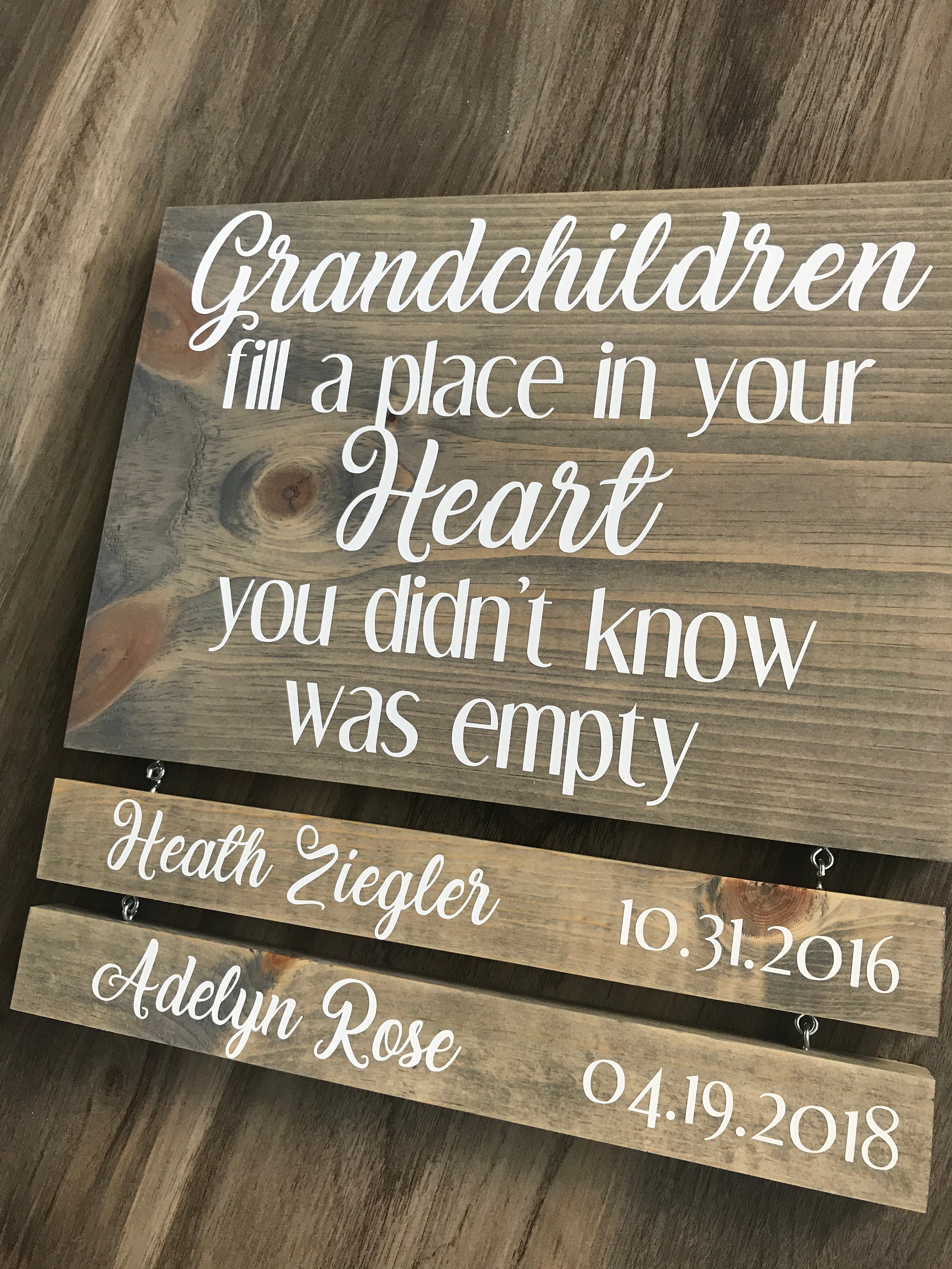 Grandparents Sign With Names Grandchildren Sign With Name - Etsy Australia