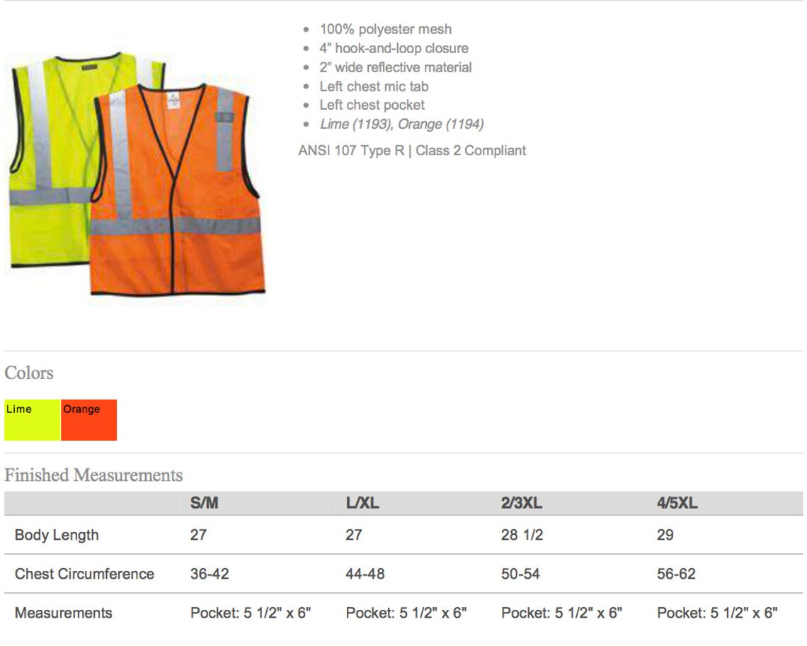 Custom Safety Vests With Logo, Company Vest, Safety Green Orange Vests ...