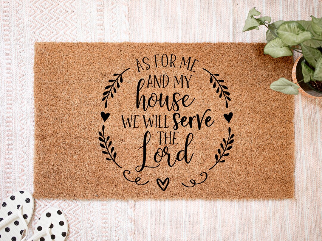 As for Me and My House We Will Serve the Lord Home Decor, Christian ...