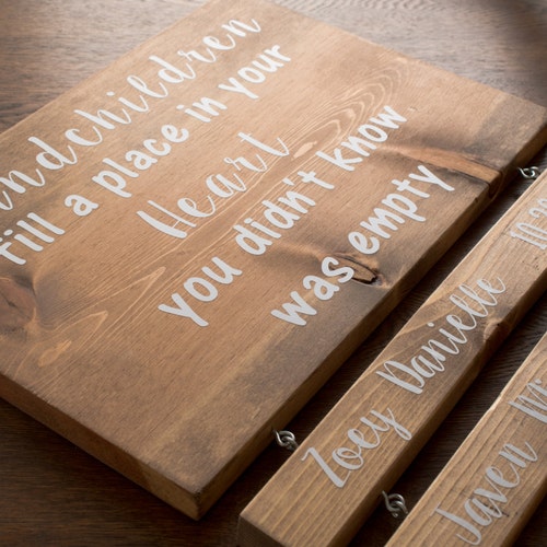 Additional Name Boards for Custom Made Grandparents Signs - Etsy
