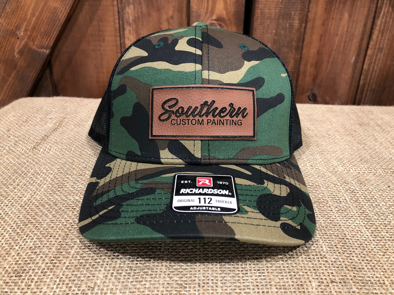 Personalized Hats Custom Business Logo Hats Engraved Faux - Etsy