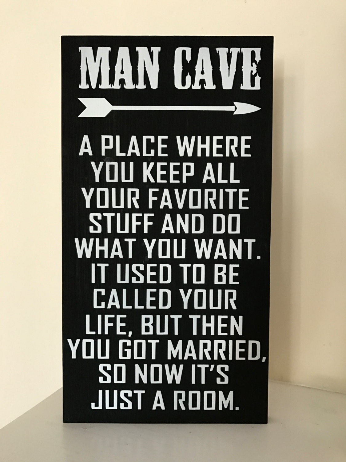 Man Cave Sign - Man Room Sign - Garage Sign - Barn Sign - Man Cave ...