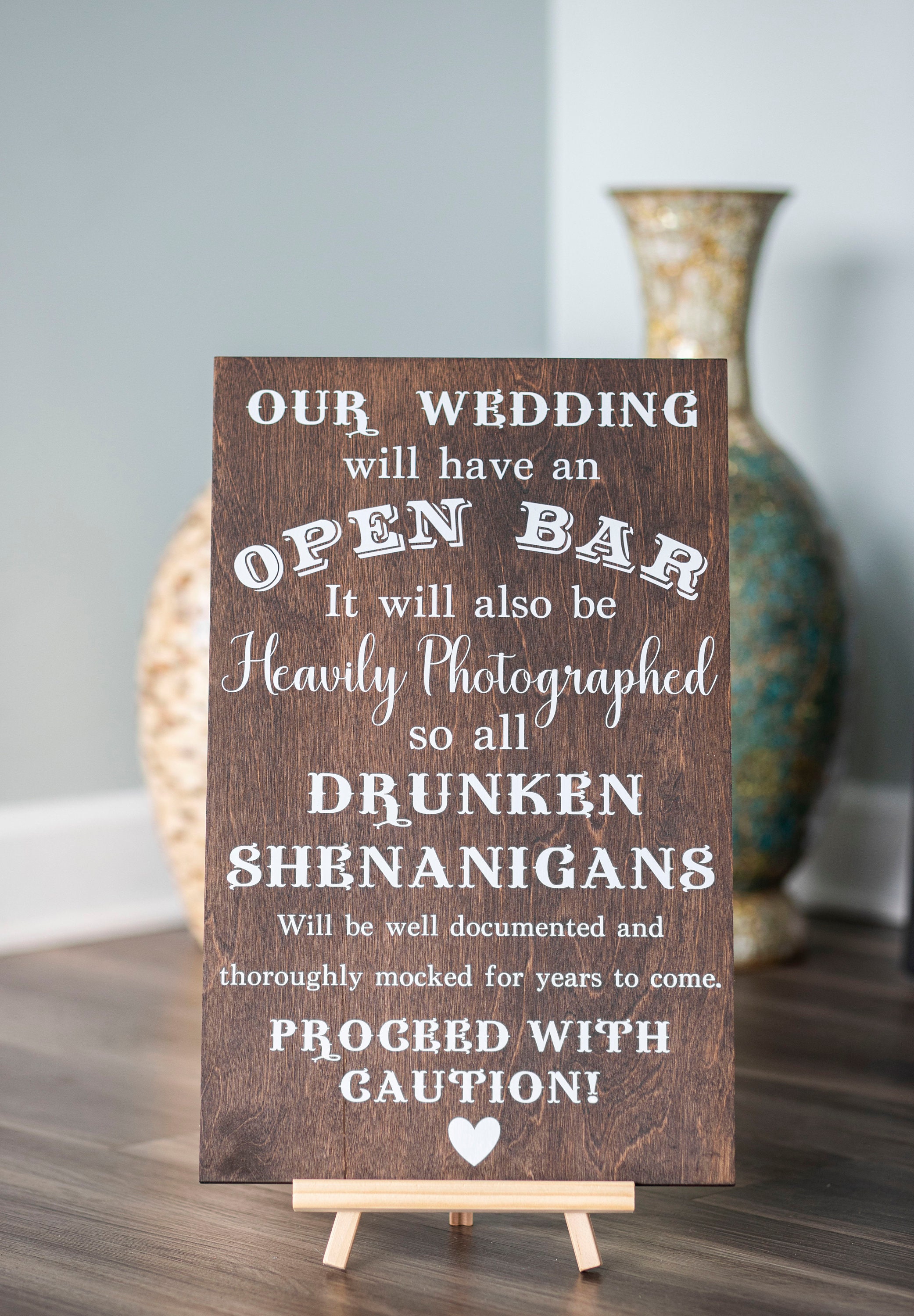 Bar Wedding Sign Bar Wedding Decor Open Bar Wedding Sign - Etsy