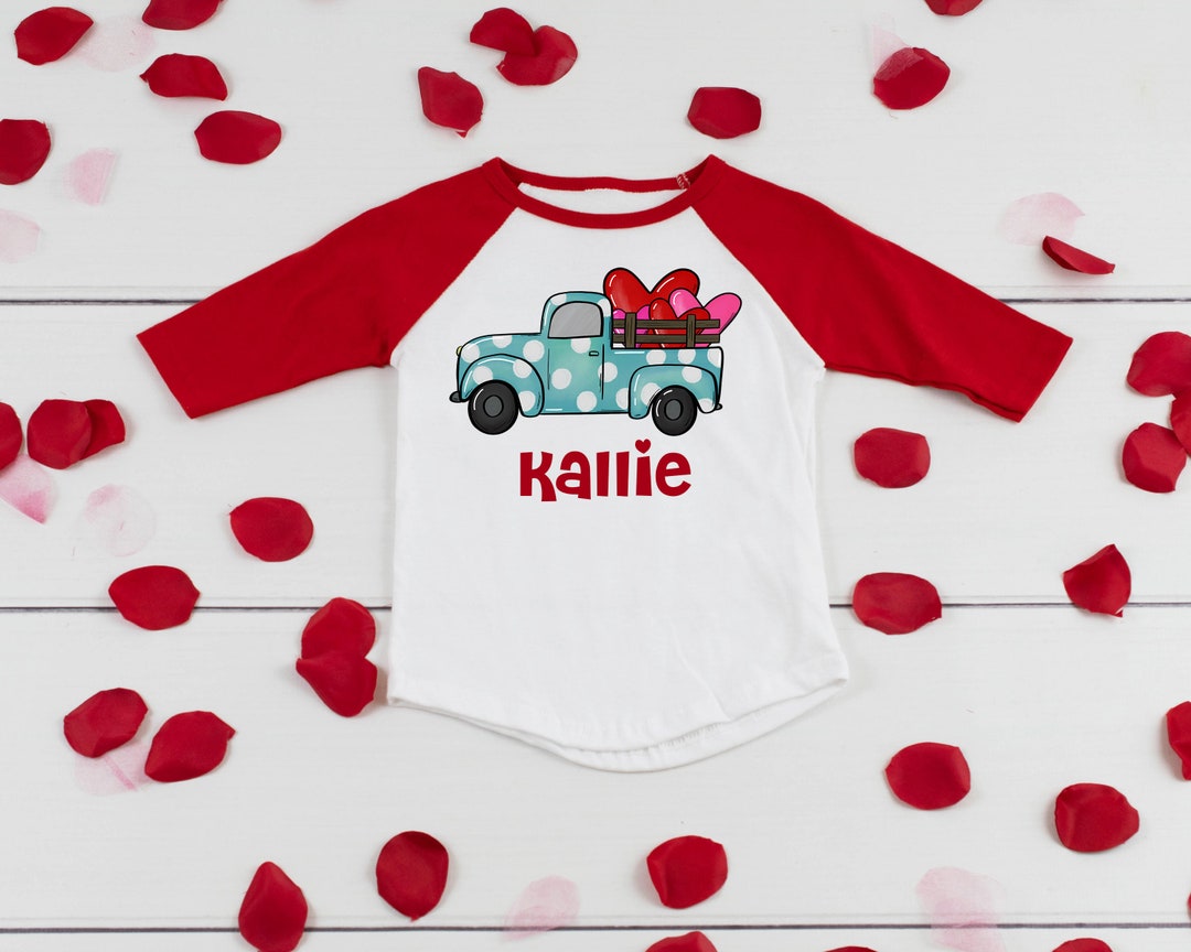 Girls Valentine's Day Shirt, Valentine's Shirt for Kids, Valentine ...