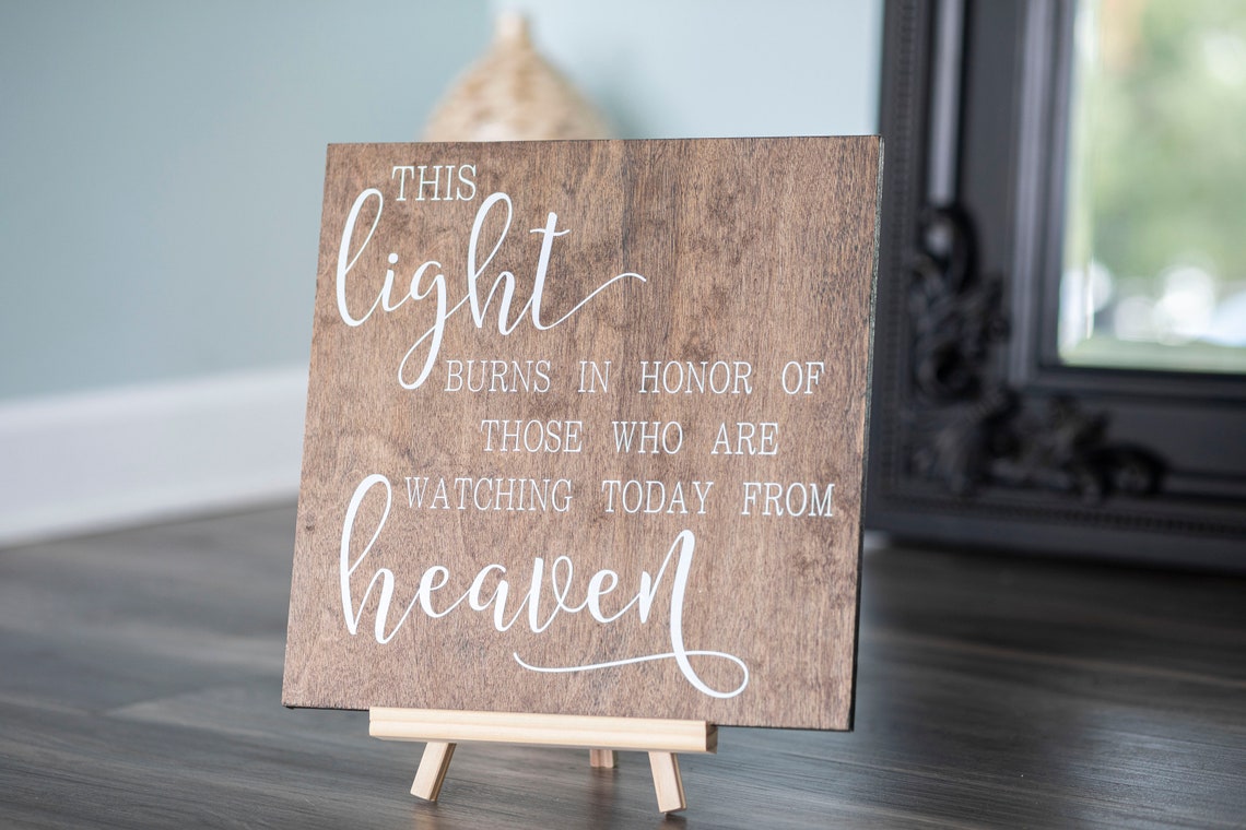 Memorial Table Sign Wedding Sign in Loving Memory Sign - Etsy