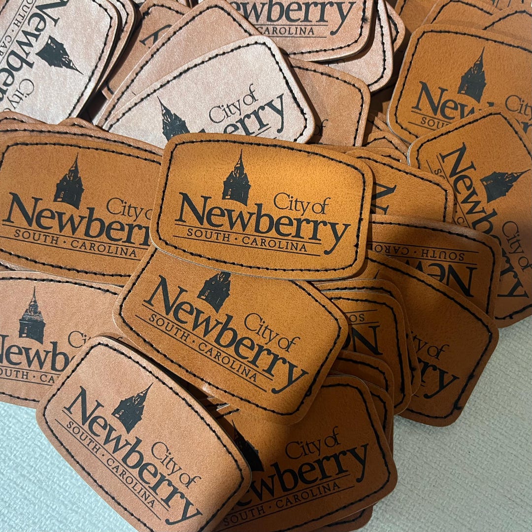Bulk Engraved Faux Leather Patches With Logo Custom Business Patches ...