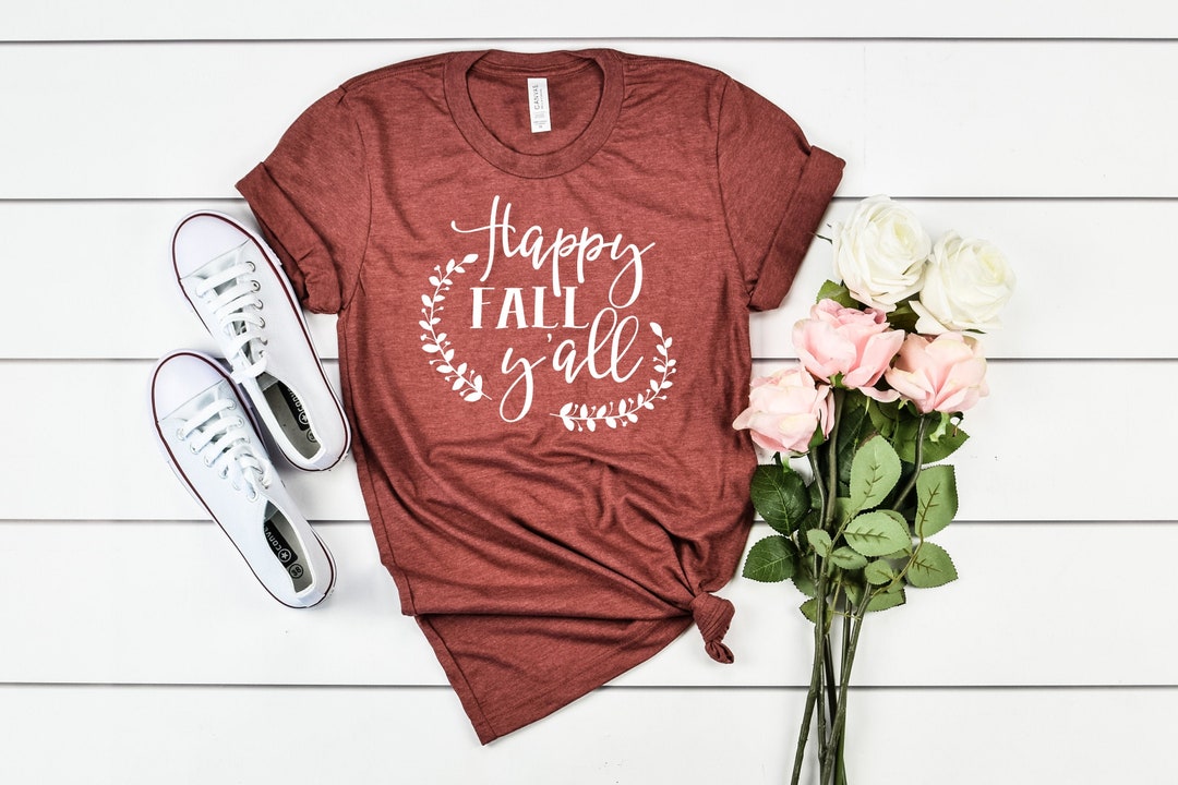 Happy Fall Yall Shirt, Fall Shirts, Fall Shirts for Women, It's Fall Y ...