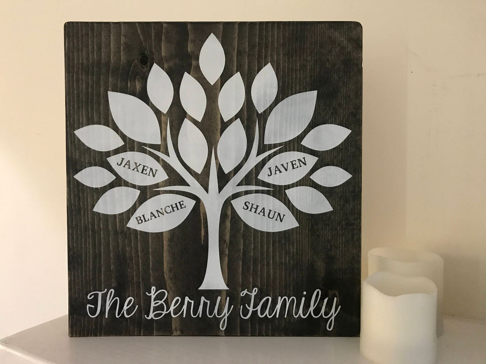 Family Tree Sign Wooden Family Tree Sign Our Family Sign - Etsy