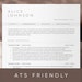 ATS Friendly Resume Template for Google Docs and Microsoft Word,cover ...