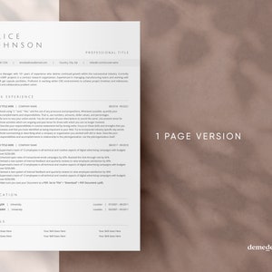 ATS Friendly Resume Template for Google Docs and Microsoft Word,cover ...