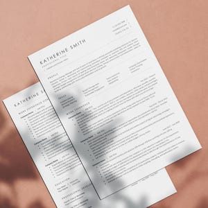 ATS Friendly Resume Template: Modern CV, Cover Letter (google Docs ...