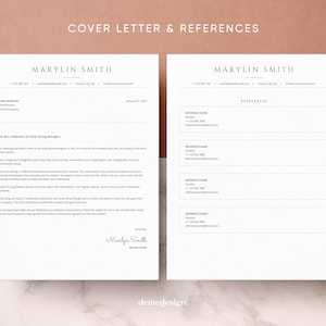 ATS Friendly Template for Google Docs and Microsoft Word, Cover Letter ...