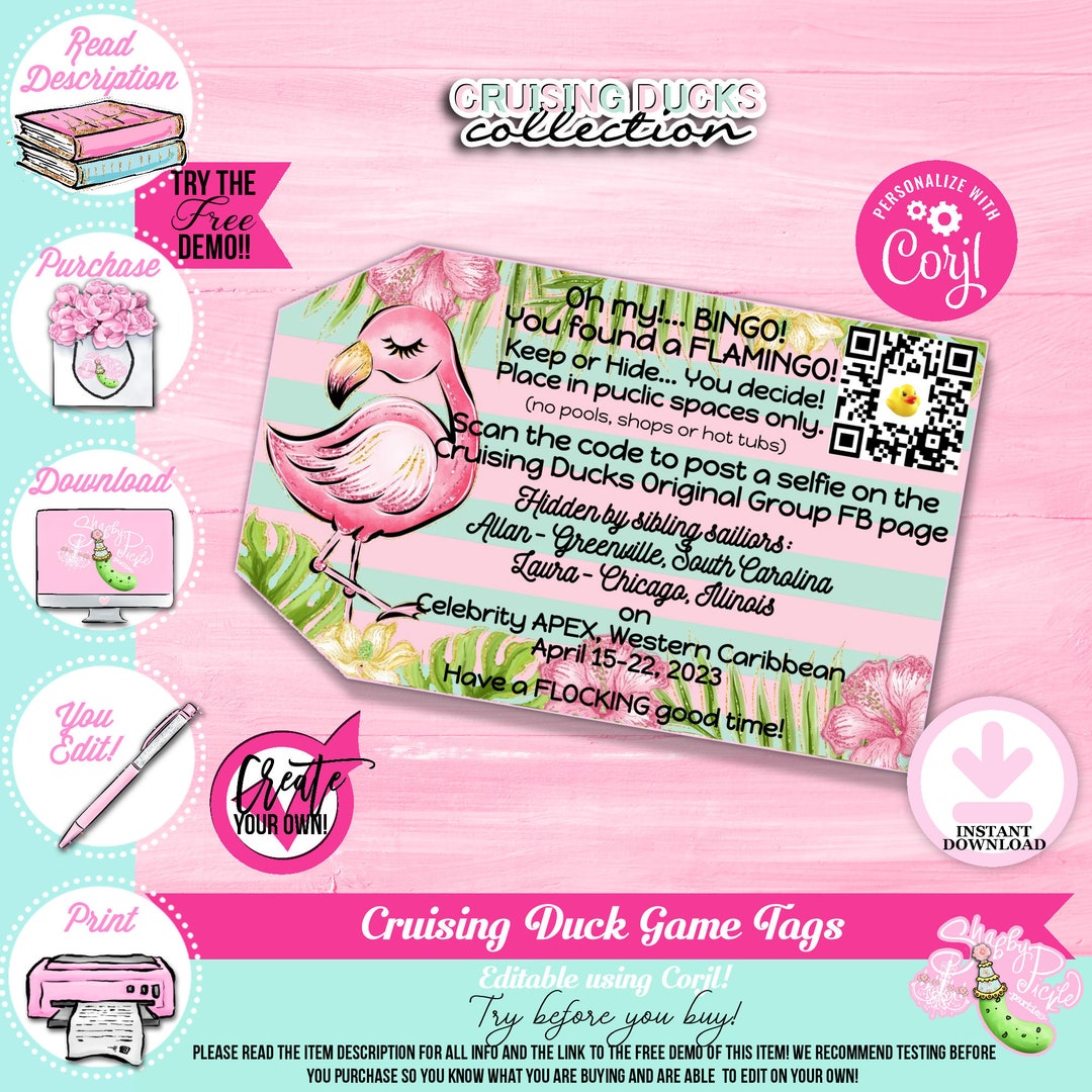 Cruising Duck Game-flamingo2-customize in Corjl-cruise-hidden Duck ...