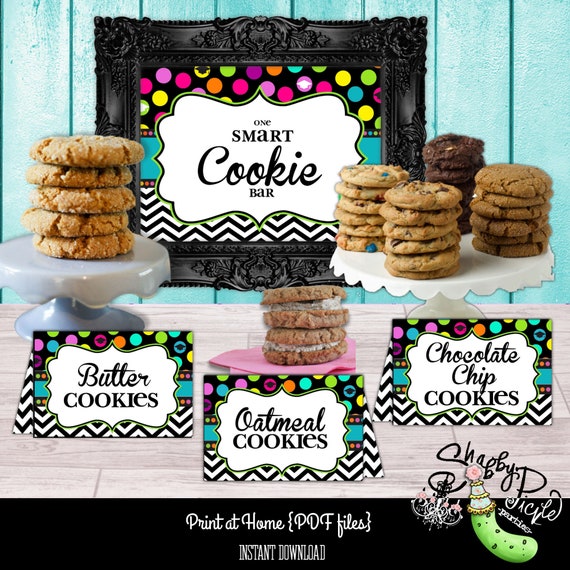 Rad Grad-Graduation Cookie Buffet-Cookie Bar-8 Cookie Signs-Cookie ...
