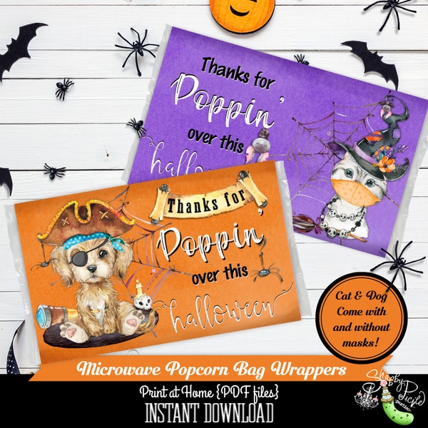 Halloween Popcorn Wrapper - Etsy