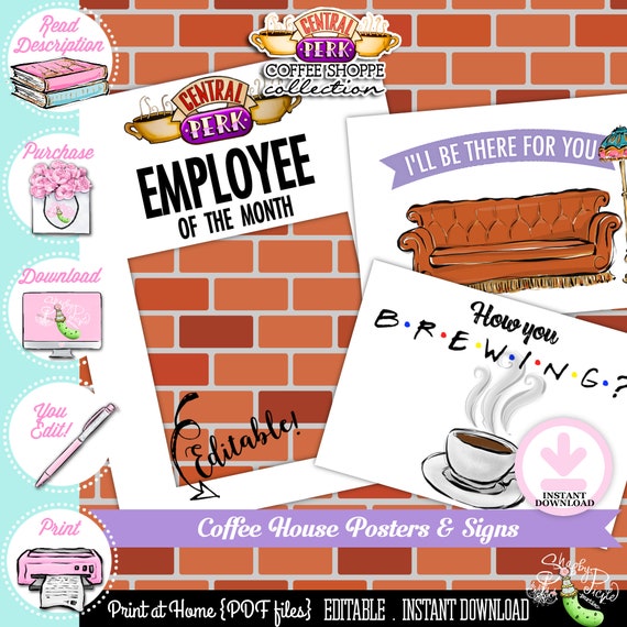 Coffee House-Signs-Posters-Editable Name Only on Poster-Printable ...