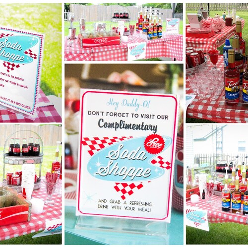 1950s Diner Party Sign 50s Birthday Party Poster Printable - Etsy Canada