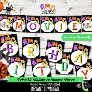 Hocus Pocus Halloween Signs-printable-movie Night-birthday | Etsy