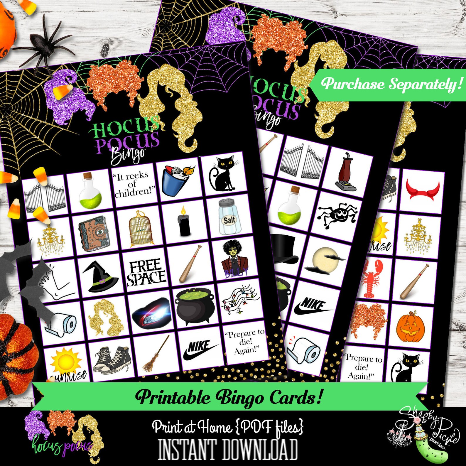 Hocus Pocus Halloween Signs-Printable-Movie Night-Birthday | Etsy