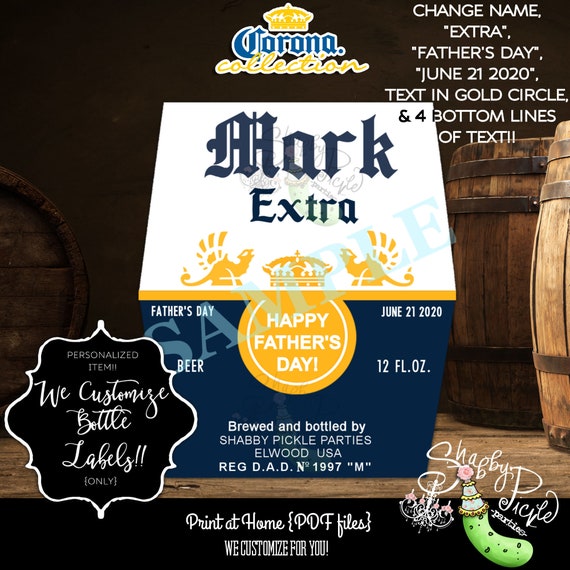 We Customize-Corona Bottle Labels-Any Occasion-Personalized-Best Man ...