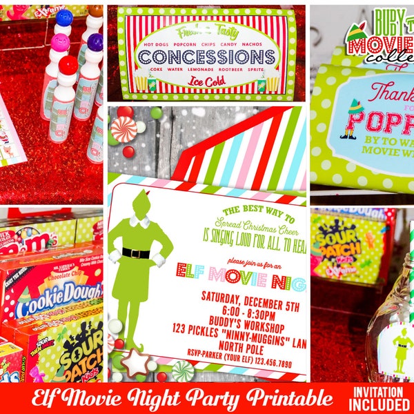 Buddy Elf Invitations - Etsy