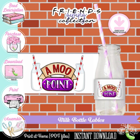 Friendsgiving-Milk Bottle Labels-Printable-Friends Giving-Its a Moo ...