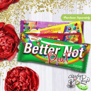 Better Not Pout-round Tags-printable-christmas Party-class - Etsy