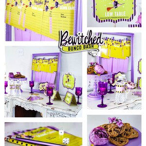 Bewitched Bunco Set-no Invitation-halloween Party Printable-editable ...