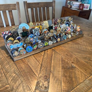 Huge! 30 Inch Triple Decker Challenge Coin Display Holds 150-175 Coins ...