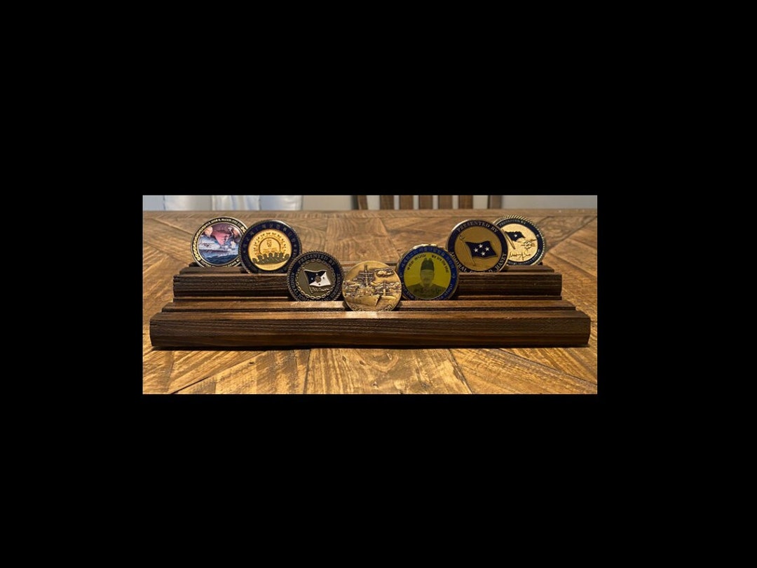 12inch Double Decker Challenge Coin Display Holds 24 Coins - Etsy