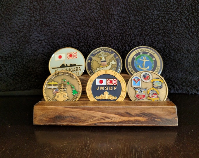 Double Decker Challenge Coin Display **ships Quick** - Etsy