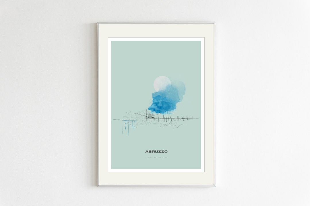 The Trabocco Turchino. Icon of Abruzzo. Art Print. Travel Souvenir. - Etsy