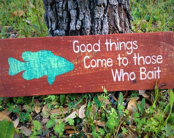 Funny fishing signs | Etsy