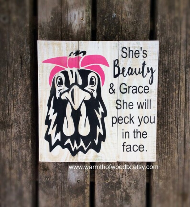 Chicken Sign Chicken Coop Chicken Decor Funny T T Etsy