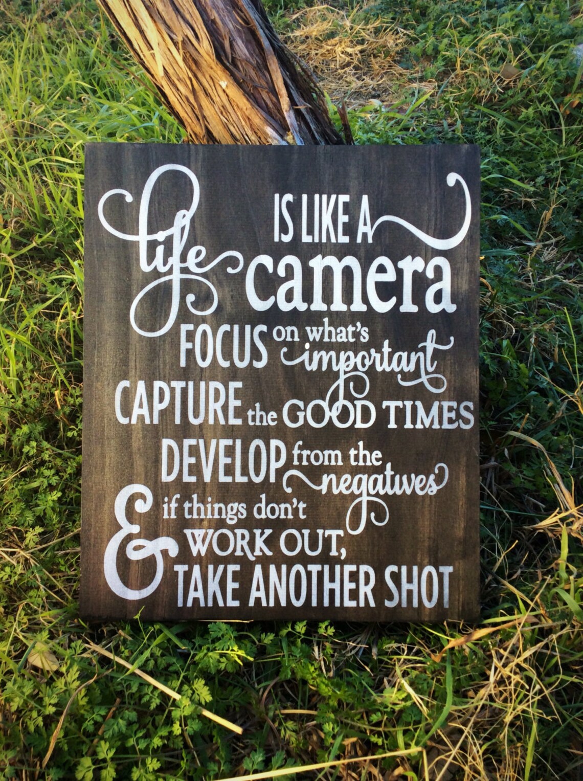 Life is Like a Camera Photographer Gift Camera Decor Camera - Etsy