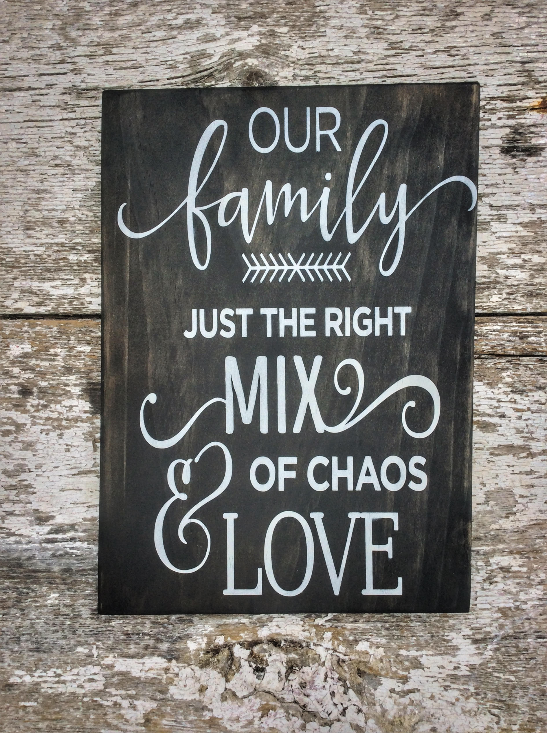 Our Family Sign Blended Family Wedding Gift Farmhouse Sign | Etsy