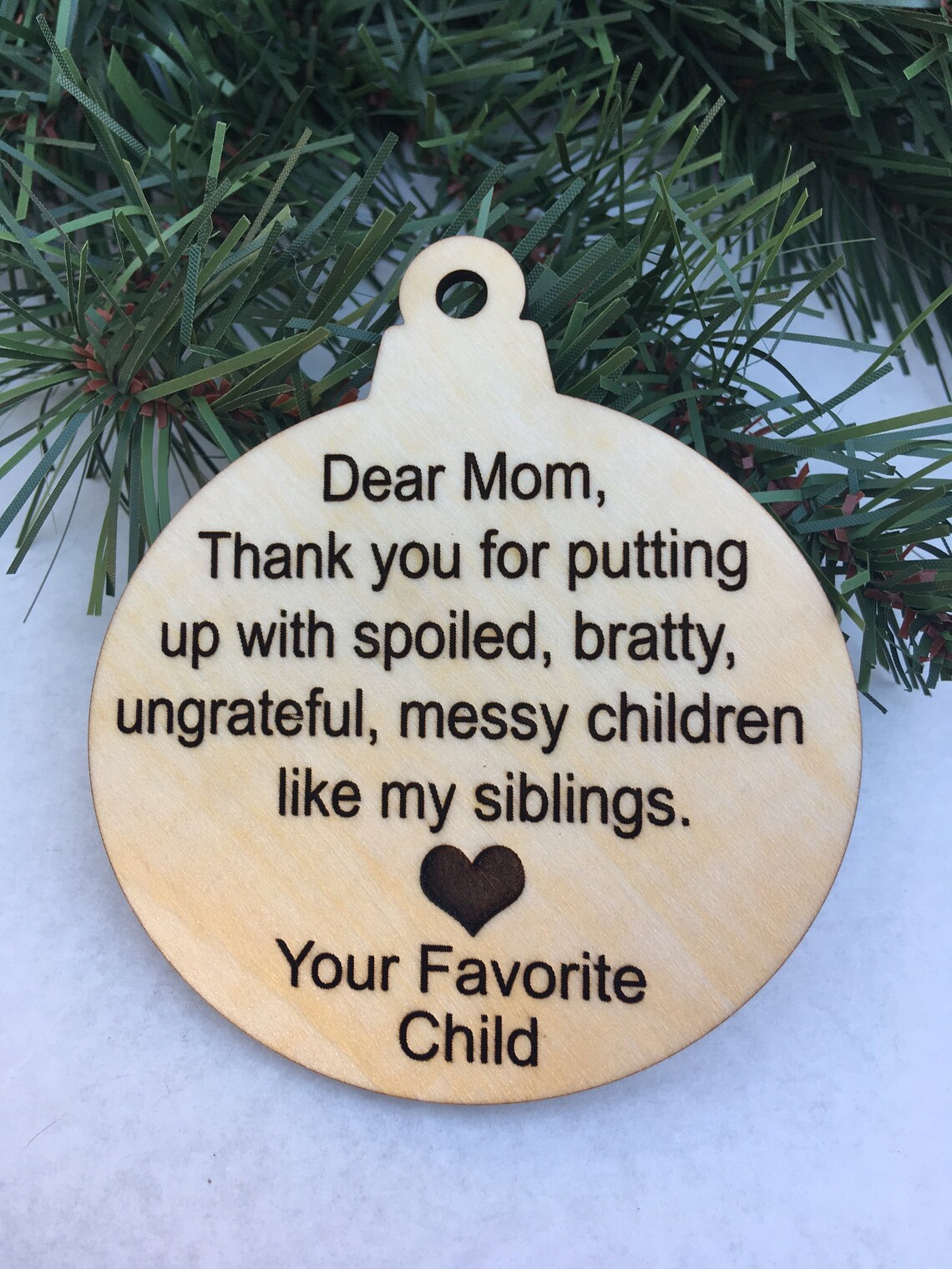Dear Mom Funny Ornament Handmade Cute Gifts for Mom Mothers - Etsy