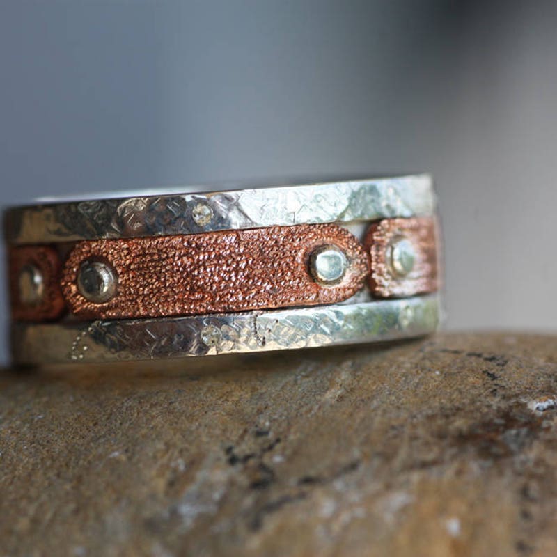Rustic Wedding Ring - Etsy
