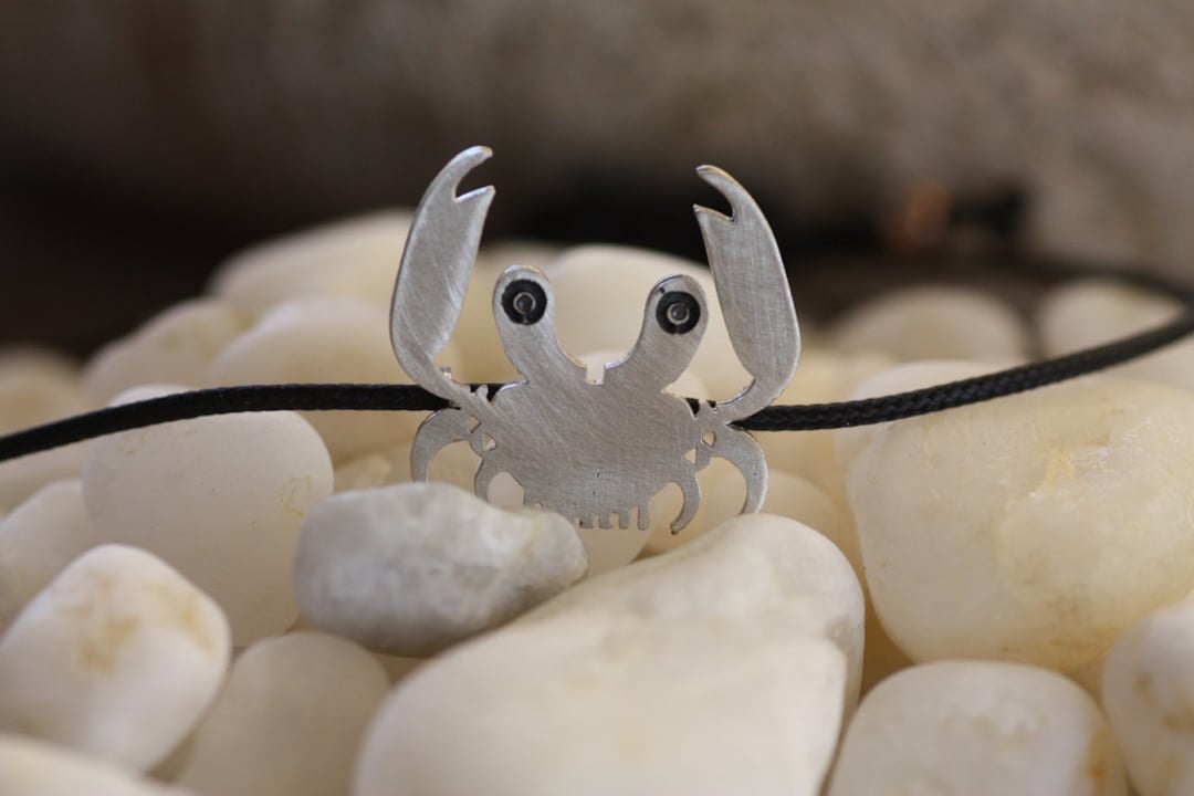 Sterling Silver Crab Pendant & Bracelet Set - Handmade Jewelry - Etsy