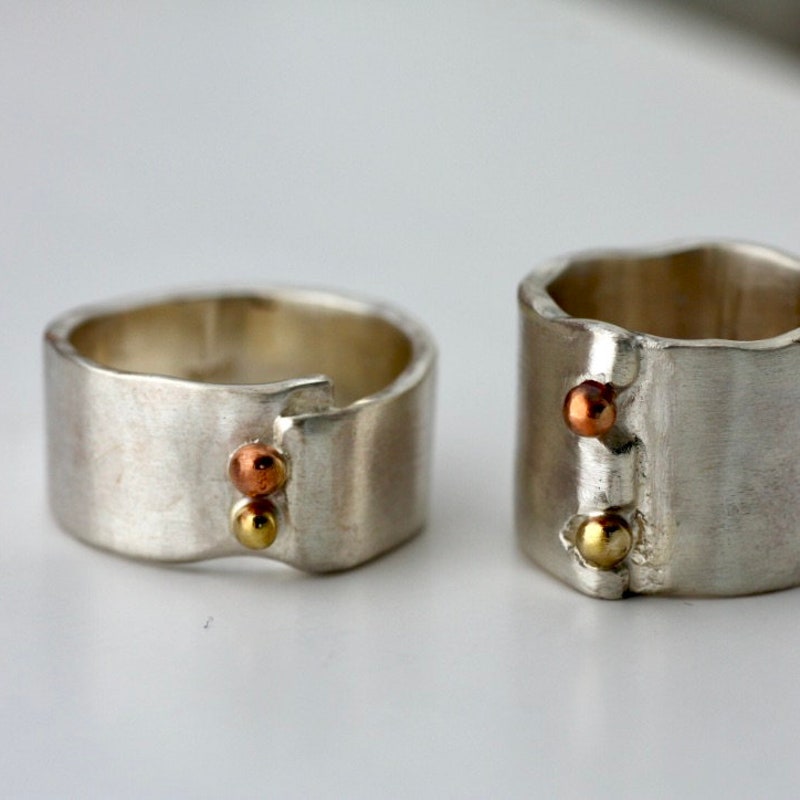 Chunky Wedding Ring - Etsy