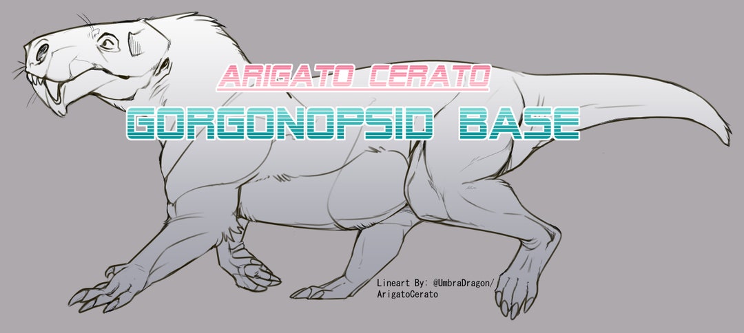 Gorgonopsid Adopt/character Base - Etsy