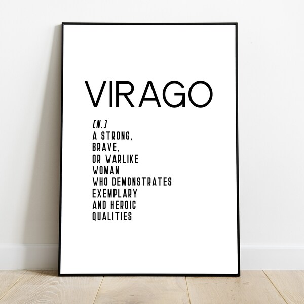 Virago Definition - Etsy