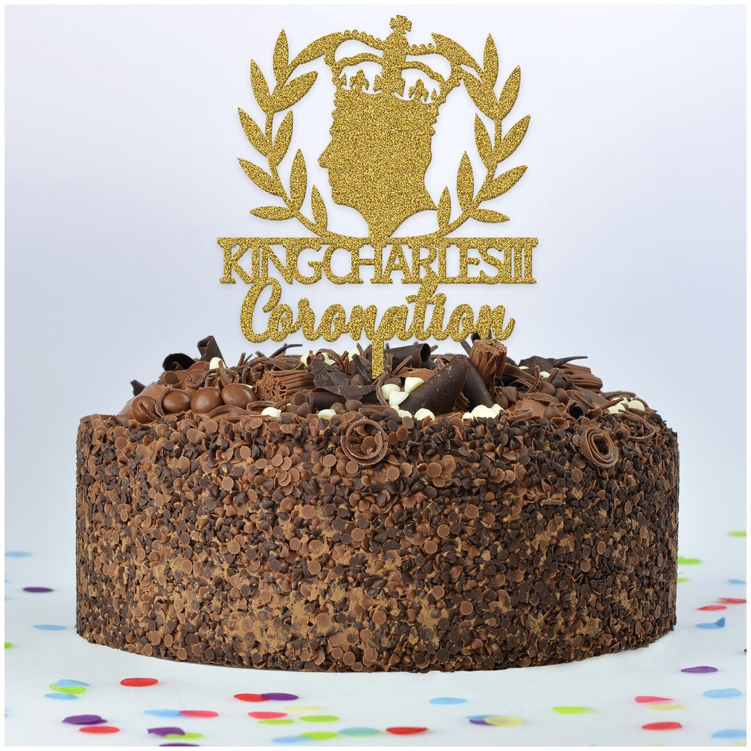 King Charles Coronation Celebration Cake Topper Crown - Etsy UK