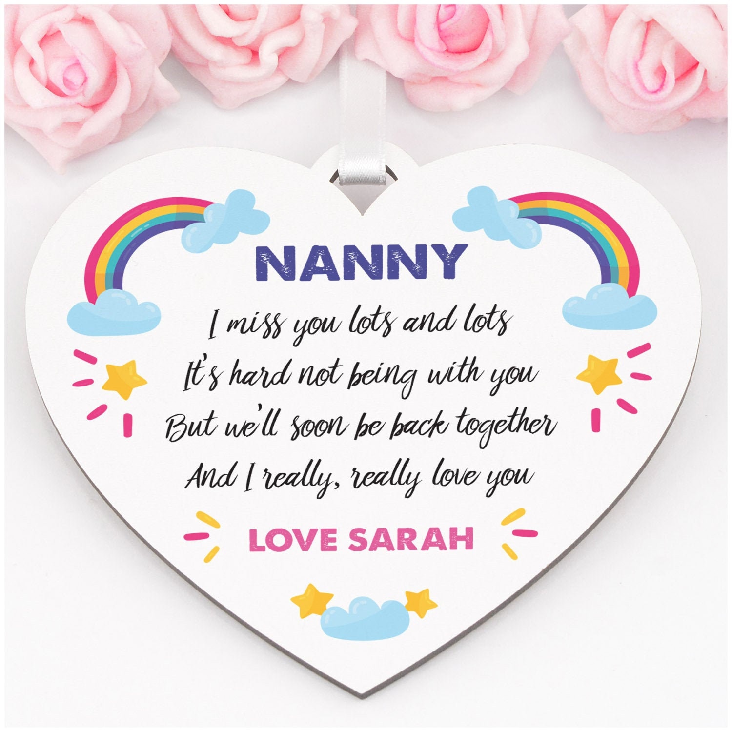 Miss You Nanny Nanna Gift Isolation Gift Personalised Miss | Etsy