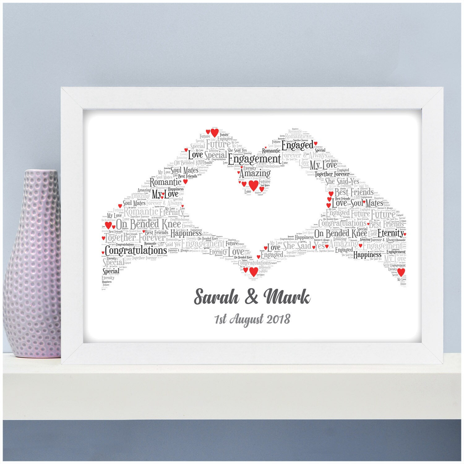 Personalised Couples Engagement Gift Engagement Gifts for | Etsy