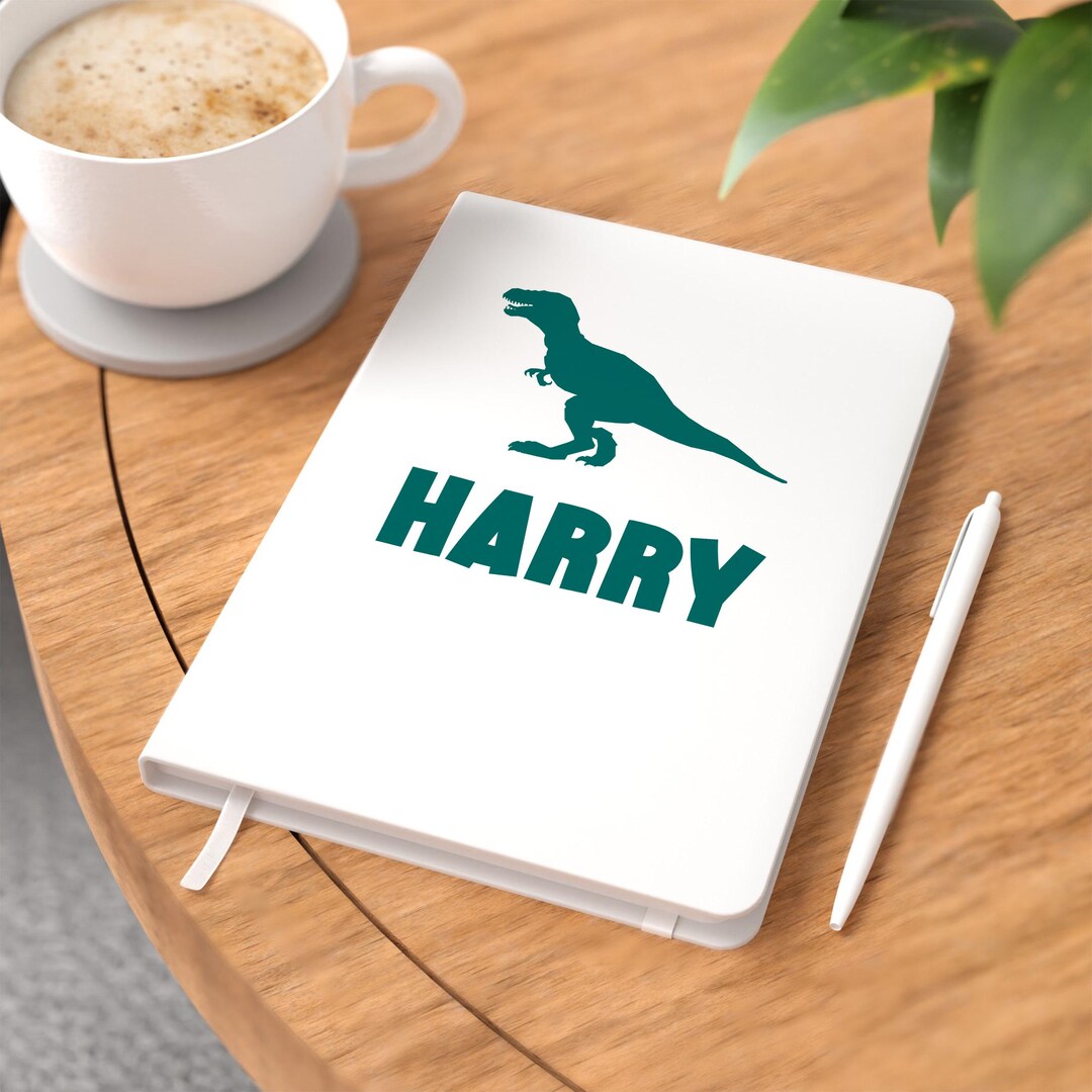 Dinosaur Notebook, Dinosaur Gifts for Boys, ANY Name Notebook, T Rex ...